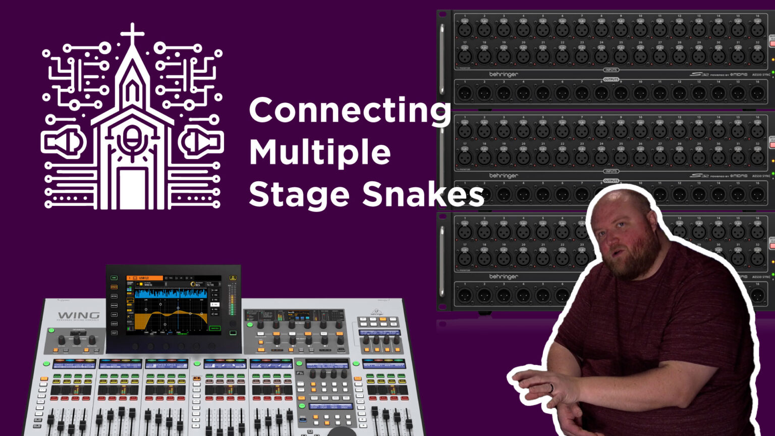 Complete Guide to Connecting Multiple Stage Snakes to Behringer Wing – Technically Church