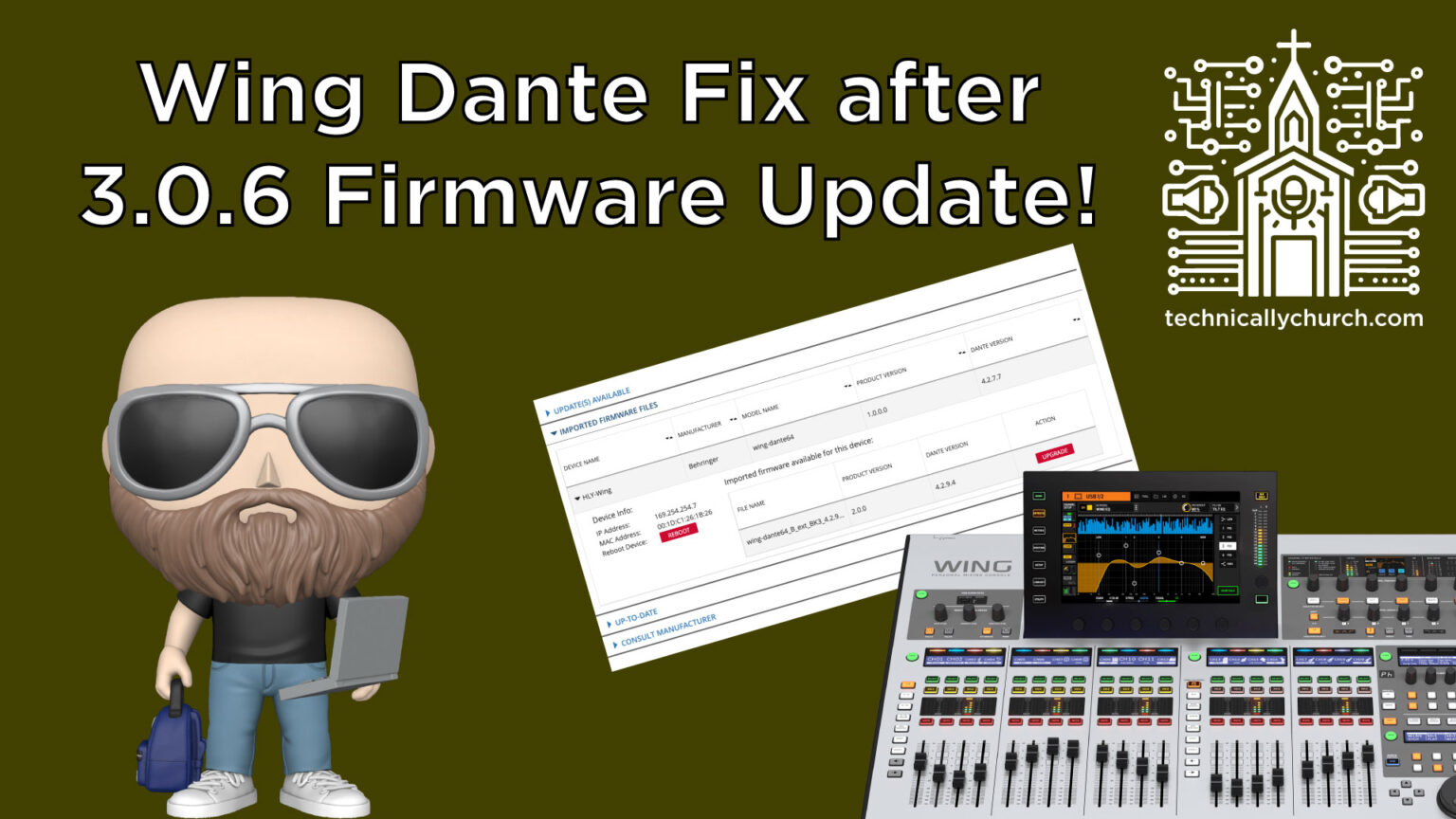 Fixing Dante Output Issues on the Behringer WING After Firmware 3.0.6 ...